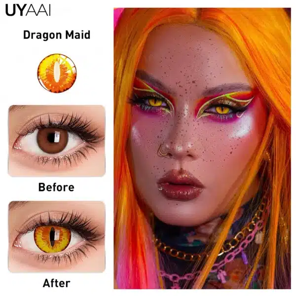 Orange Contact Lenses (Free Shipping) - WantLens