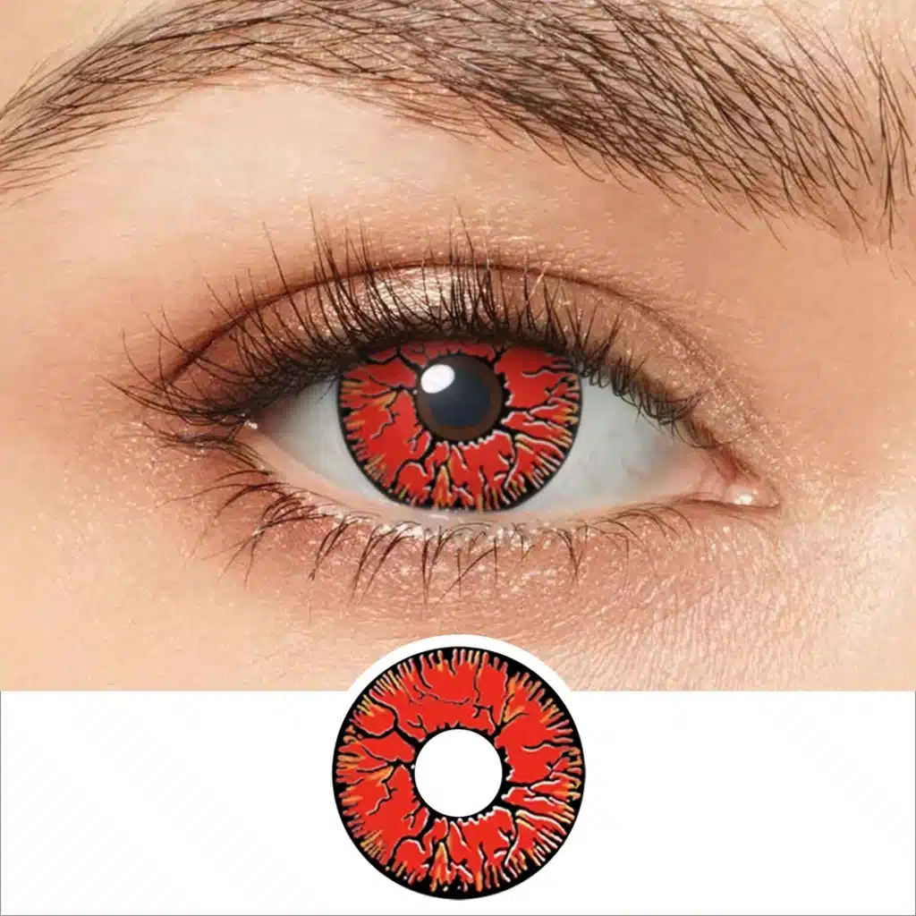 Red Crack Lenses